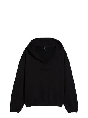 Prana Dreamterry V-neck Hoodie - Black