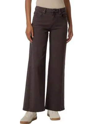 Kut From The Kloth High Rise Wide Leg Jeans - Chocolate