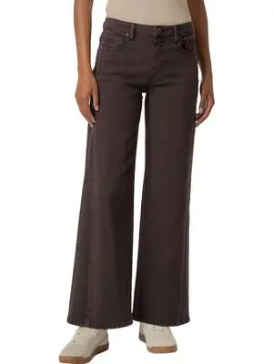 Kut From The Kloth Meg High Waist Wide Leg Jeans - Chocolate