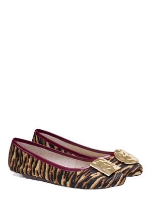 Johnston & Murphy Claire Ornamental Flat - Zebra Print
