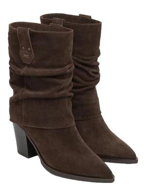 NEROGIARDINI NeroGiardini Slouchy Leather Western Boots Chocolate