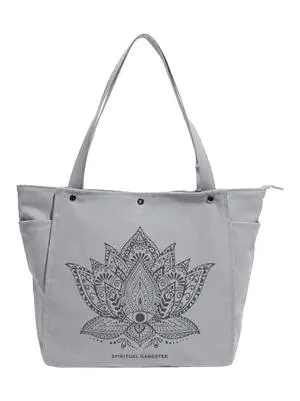 Spiritual Gangster Mandala Lotus Namaste Tote Bag - Moonshine