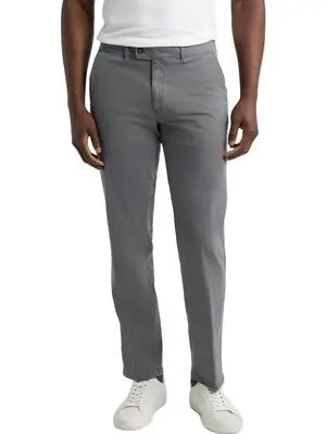 BRAX Evans Flat Front Straight Leg Chinos - Graphite