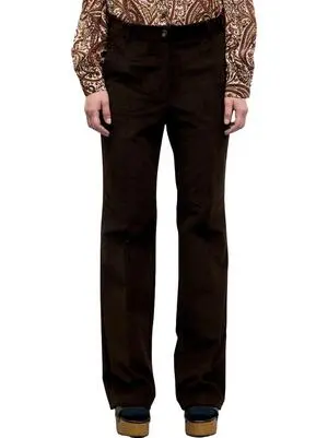 Gerard Darel Maby Trousers Tailored Flare Leg Pants - Cinnamon