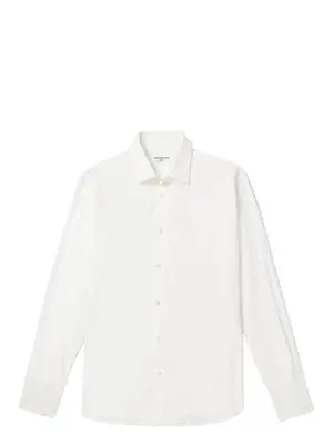 Saint Laurent Slim-fit Cotton-poplin Shirt - White