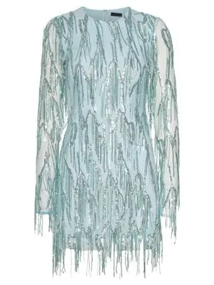 ROTATE BY BIRGER CHRISTENSEN Long Sleeve Mini Dress - Green