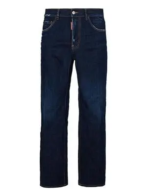 DSQUARED2 Dark Wash Straight Leg Jeans