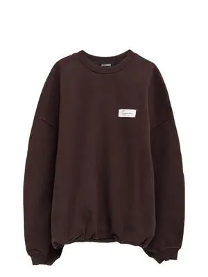 Jacquemus Long-sleeved Sweatshirt Black