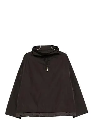 Carven Long Sleeve Jacket With Faux Pearl Detail - Brown