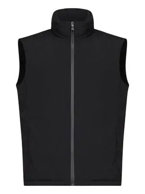 Herno High Neck Zip-up Gilet - Black