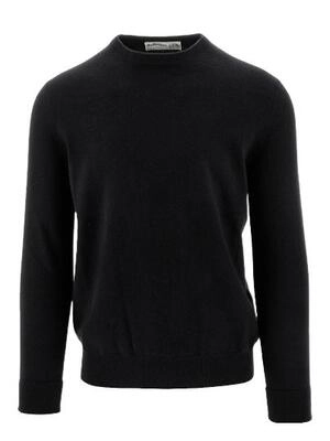 BALLANTYNE Crewneck Knitted Jumper - Black