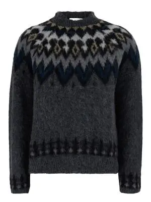 JUCCA Jucca Fair Isle Crew Neck Sweater