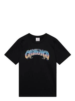 Casablanca Gradient Gothic Tee Shirt - Black