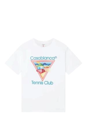 Casablanca Tennis Club Icon Tee Shirt - White