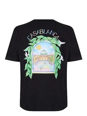 Casablanca L'arche De Tennis Tee Shirt Black