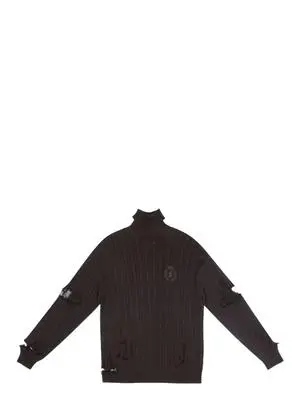BALENCIAGA Balenciaga Creased Logo Turtleneck Pullover