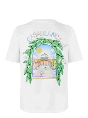 Casablanca L'arche De Tennis Tee Shirt - White