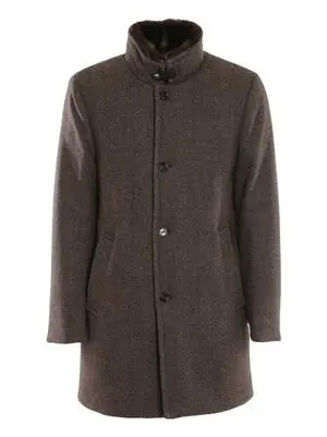 MOORER Moorer Bondfurhd Stand-Collar Coat