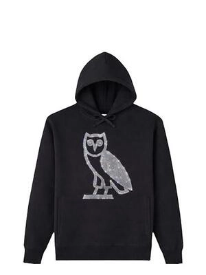OVO Iceman Diamante Og Owl Hoodie - Black