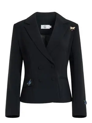 THE GT ATELIER The Gt Atelier Embellished Double Breasted Blazer