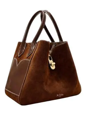MI BOLSA LONDON Cotswolds Genuine Tote Leather Shoulder Bag - Brown