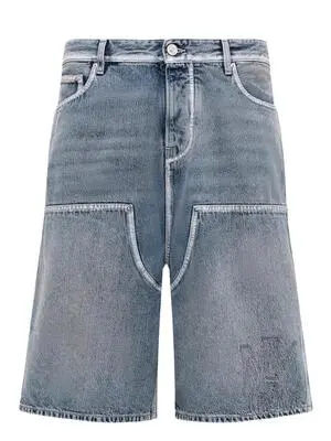 Amiri Carpenter Denim Shorts - Blue