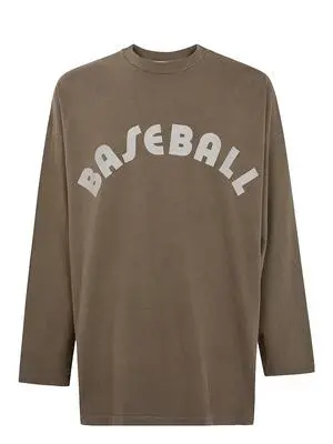 Fear Of God Baseball Long Sleeve Tee Faded - Brown