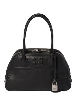 Miu Miu Vivant Small Nappa Leather Bag Begonia - Black
