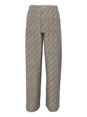 Balenciaga Printed Pyjama Pants And Black - Beige