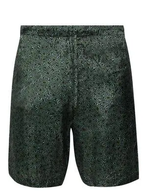 Dries Van Noten Printed Viscose Twill Shorts - Green