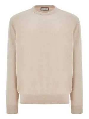 CANALI Canali Cashmere Long-Sleeved Crew Neck Pullover