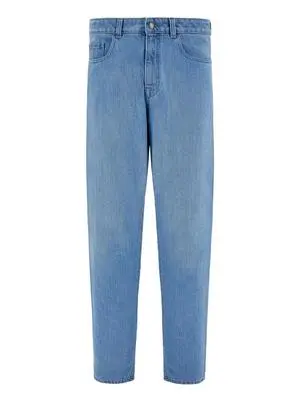 Canali Cotton Denim Regular-fit Jeans - Blue
