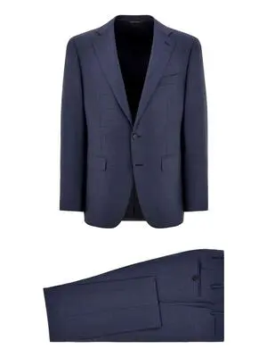 Canali Impeccabile Wool Single-breasted Modern-fit Suit - Blue