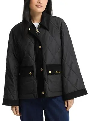 Barbour Kilnwick Quilted Jacket - Black/ancient