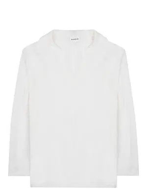 P.a.r.o.s.h Linen Blend Blouse - White