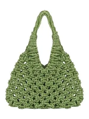 HIBOURAMA Borsa "vannifique" Small Con Cristalli - Green