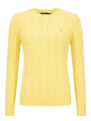 Polo Ralph Lauren Cable Knit Crewneck Sweater - Yellow