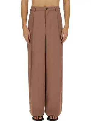 Dries Van Noten Wide-leg Acetate Trousers - Pink