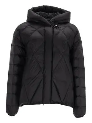 FAY Quilted Hooded Puffer Jacket - Black