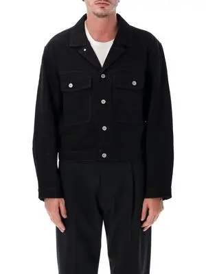 LEMAIRE Denim Trucker Jacket - Nero