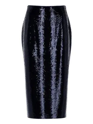 TOM FORD Sequin Midi Pencil Skirt - Blue