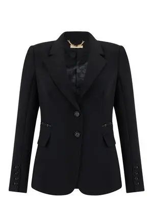 Elisabetta Franchi Single-breasted Tailored Blazer - Black