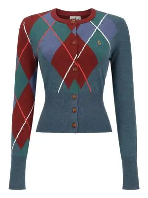 VIVIENNE WESTWOOD VIVIENNE WESTWOOD Argyle Knit Cardigan Multicolour