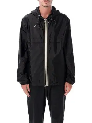 Moncler Moncler Technical Nylon Hooded Jacket Nero