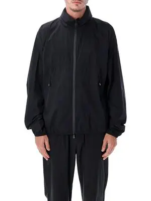 Moncler Lightweight Zip-front Windbreaker Jacket - Nero