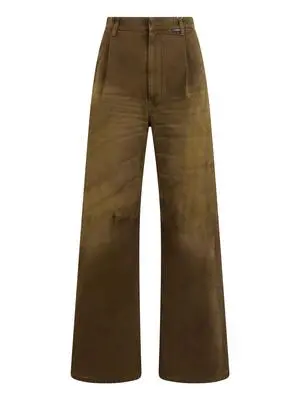 MAISON MARGIELA MM6 MAISON MARGIELA High-Waisted Flared Palazzo Pants