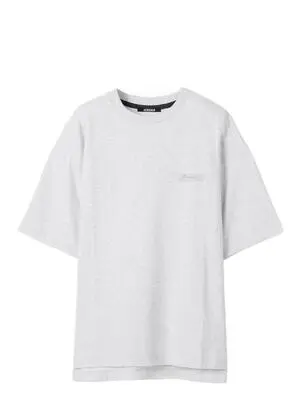 Jacquemus Ribbon-trim Graphic T-shirt - Grey