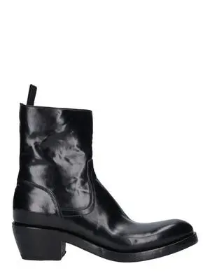 Premiata Leather Ankle Boots - Black
