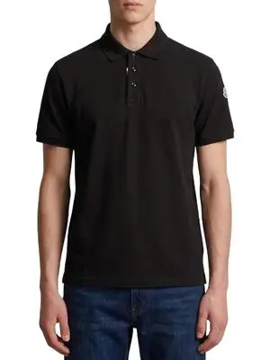 Moncler Short-sleeve Polo Shirt - Black