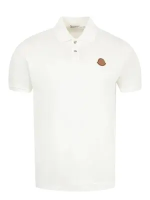 Moncler Short-sleeve Polo Shirt - White
